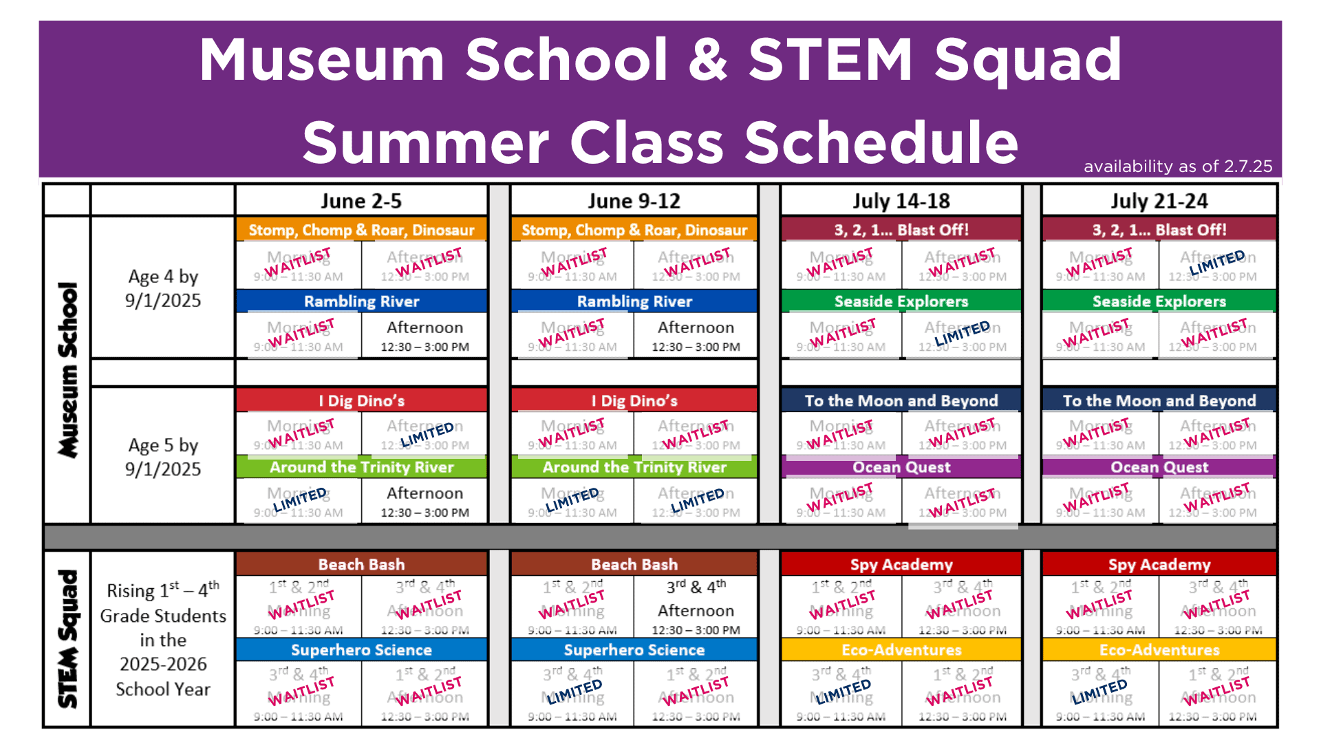 Summer Programs - Fort Worth Museum of Science and History